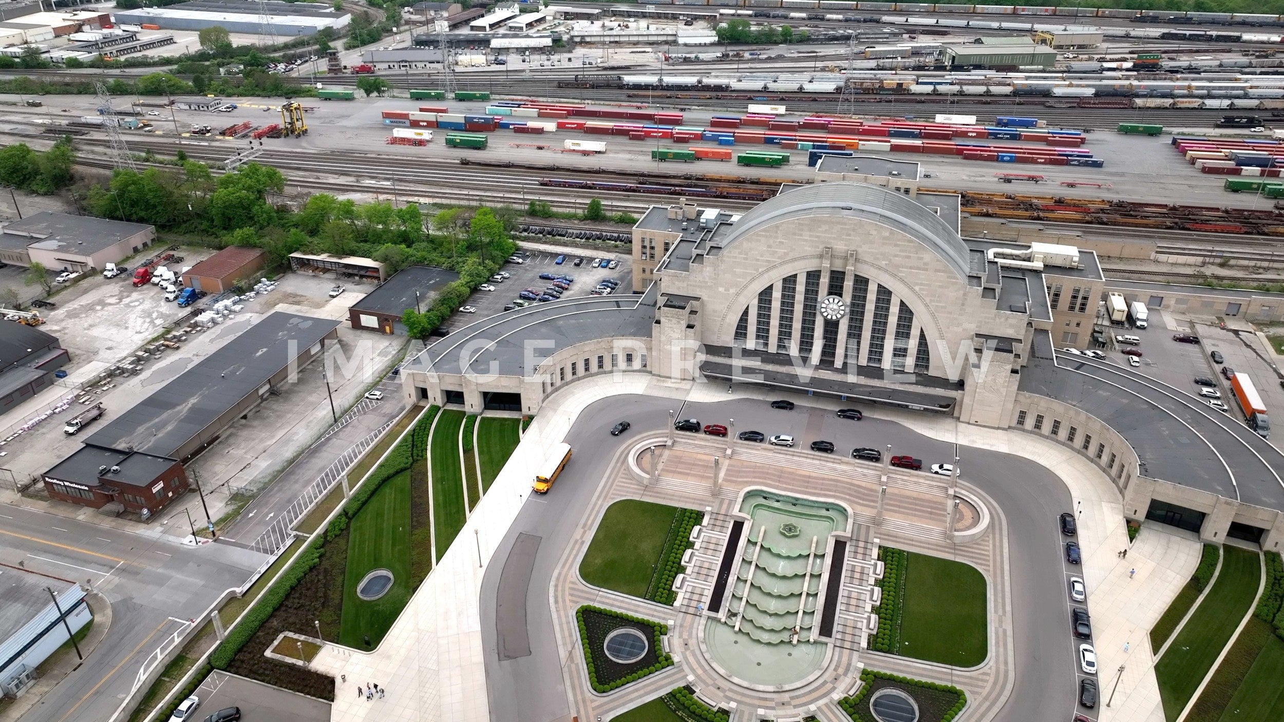 Stock photo 4k Still Frame - Cincinnati, Ohio Union Terminal building ...